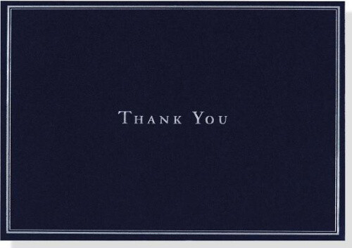 Navy Blue Thank You Notes (Stationery, Note Cards, Boxed Cards) | eBay