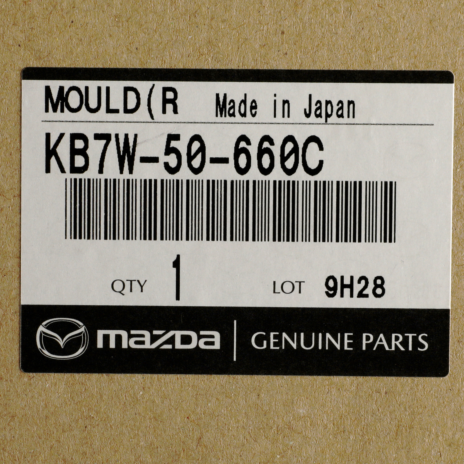 OEM Rear Passenger Side Window Sweep Belt Felt Molding Mazda CX-5 KB7W ...