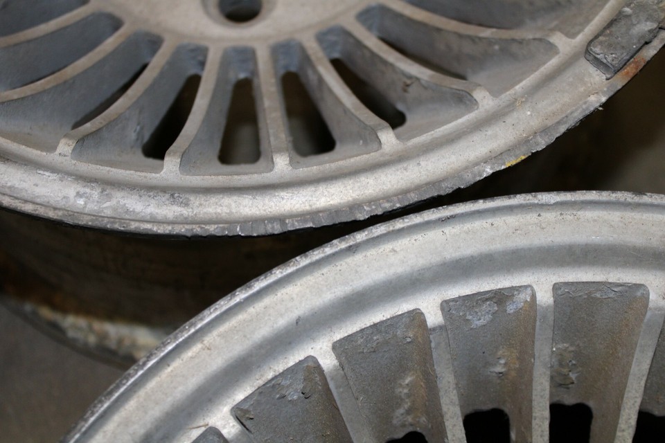 Vintage Western Turbine Wheels Set of 4 14x7 GM 5 x 4.75" Chevy 4 1/8 ...