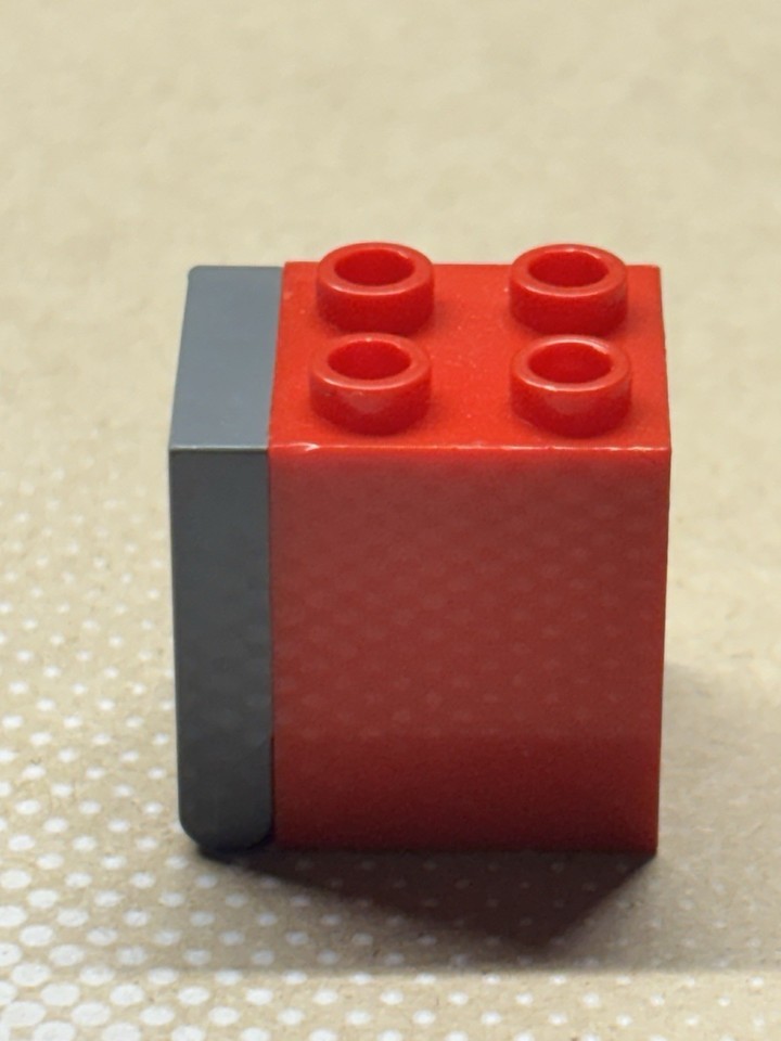 Lego Red 2x2 Brick Fire Logo with Trans-Red Slot 3003pb076 City ...
