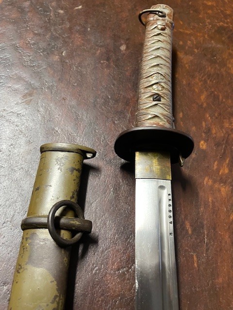 WW2 Genuine Japanese NCO Sword matching numbers collectable perfect ...