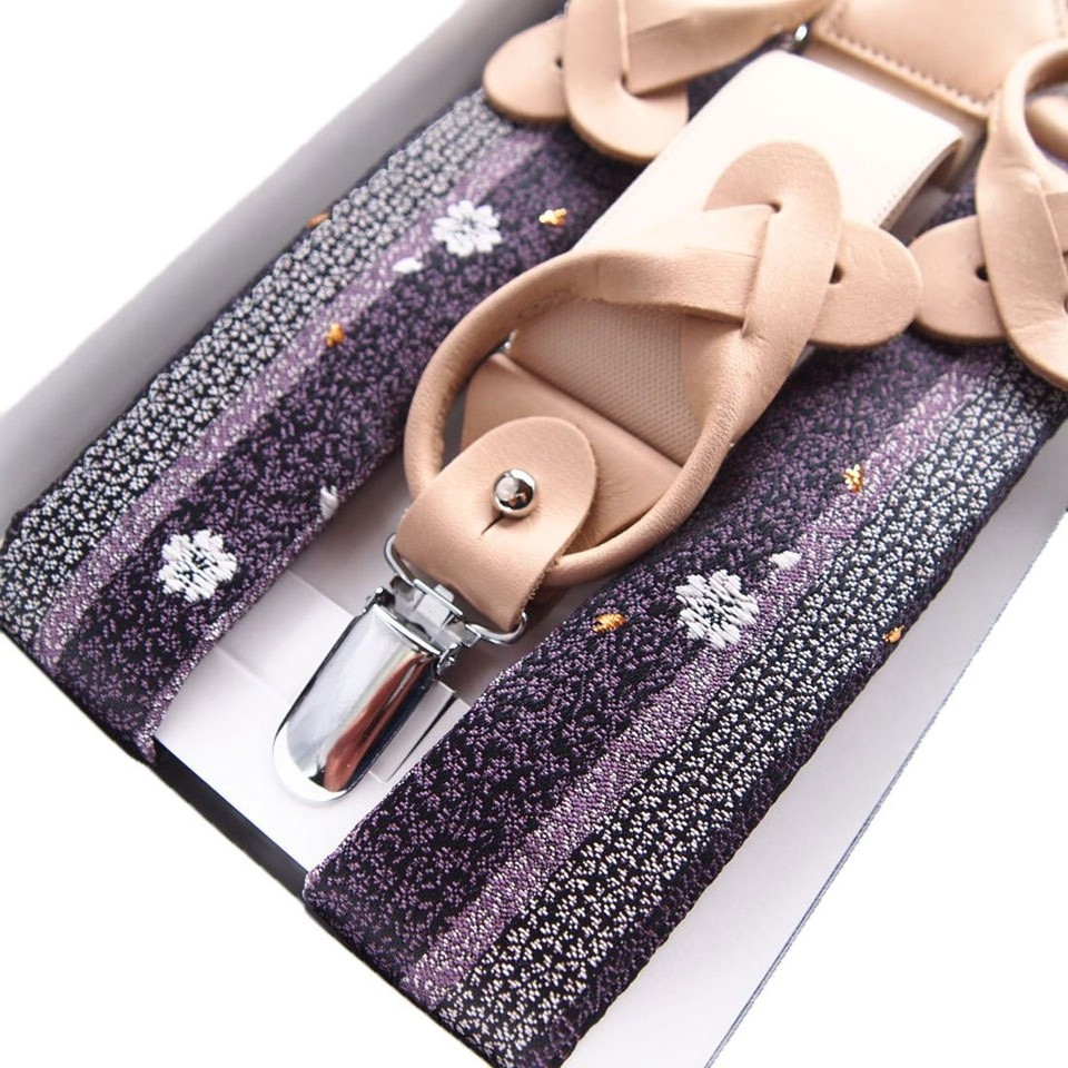 Premium Y-Shaped Suspenders 2-Way Made in Japan Luxurious Handmade ...