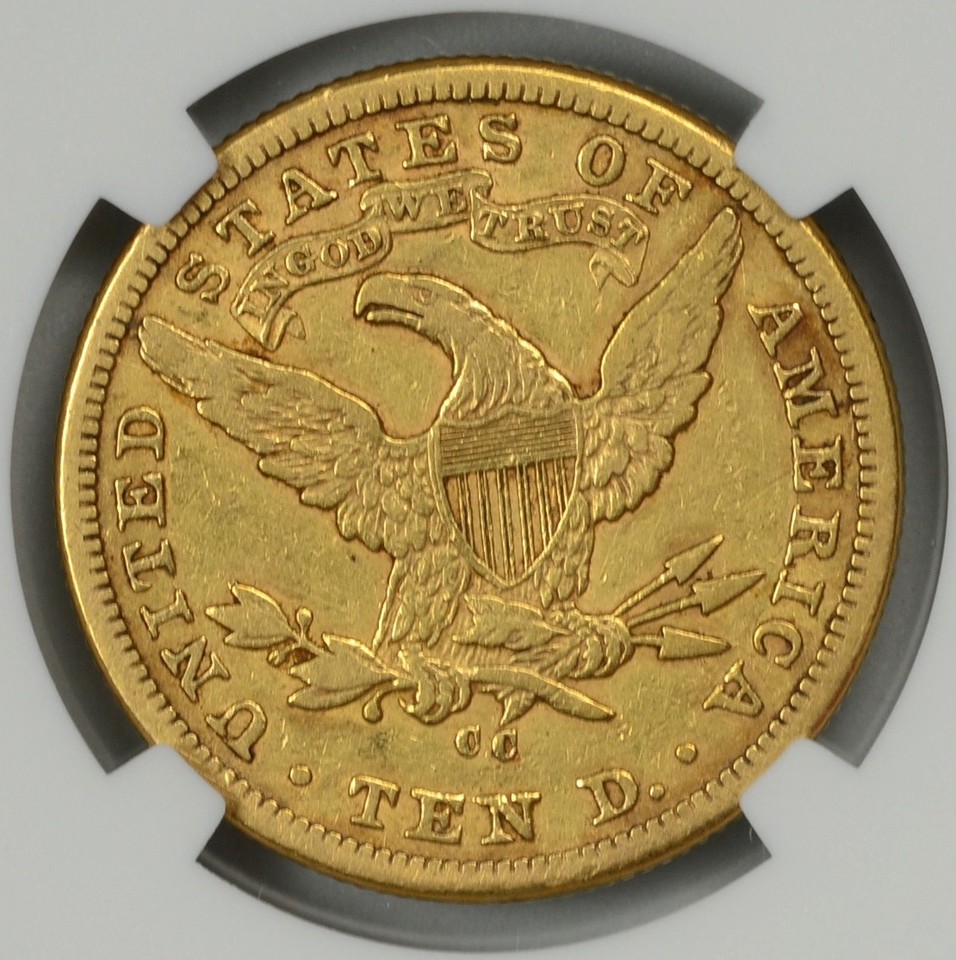 1881-CC $10 Gold Liberty NGC VF30 CAC * Carson City Gold * #4633008-001 ...