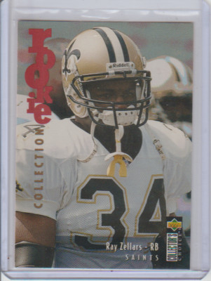 1995 Collector's Choice Update Rookie Card #U41 Ray Zellars New Orleans ...