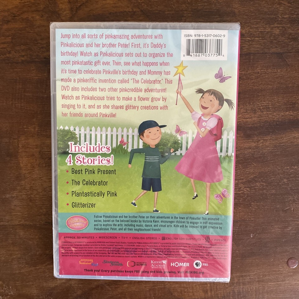 Pinkalicious And Peterrific: Best Pink Present (DVD) Brand New Sealed ...
