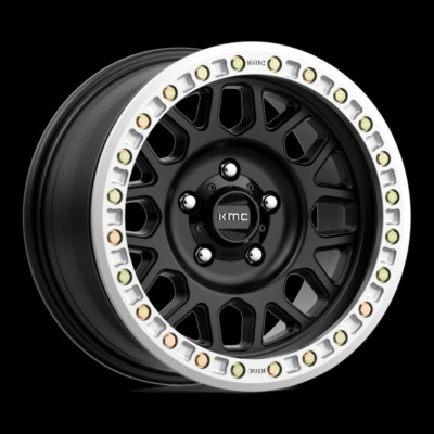 20 Inch Wheel Rim Black FOR Jeep Wrangler Gladiator KMC Beadlock 20x9 ...