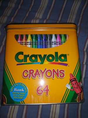 2000 Binney & Smith Special Edition Crayola Crayons Bank w/64 ct ...