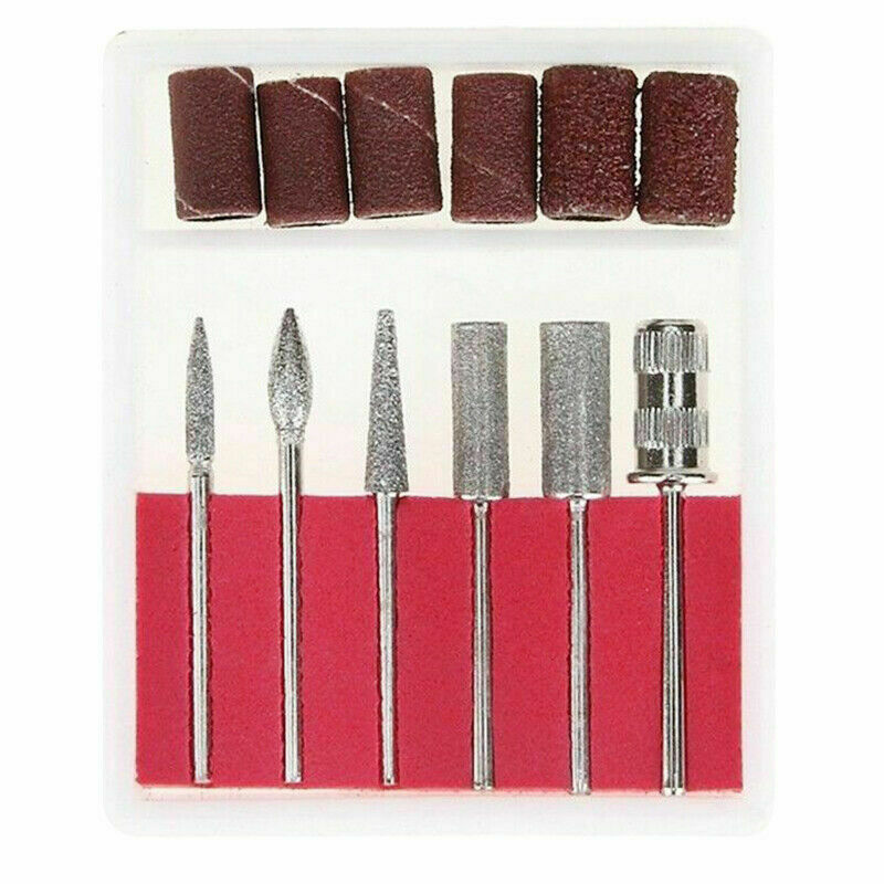 Nail Drill Bits Electric Manicure Machine Cutter Diamond File Gel ...