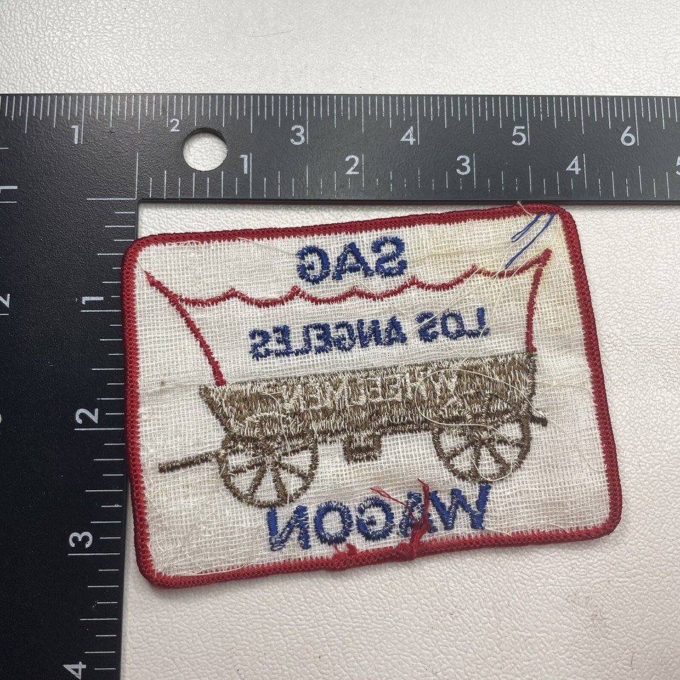 As-Is-Stained SAG WAGON LOS ANGELES WHEELMEN California Bicycling Patch ...