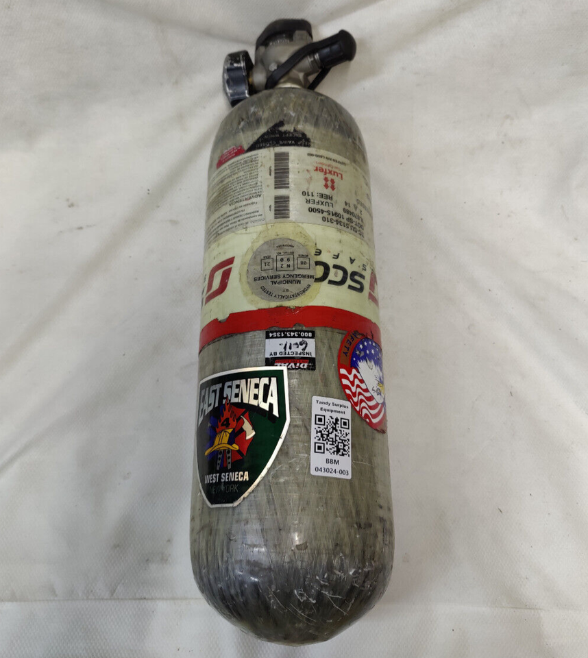 SCOTT Safety Breathing Air Tank 4500psi 45 min Date 2/14 | eBay
