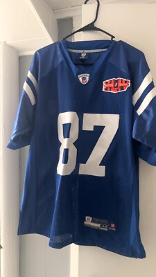 Indianapolis Colts Reebok Jersey Men’s Size 48 Reggie Wayne #87 Super ...