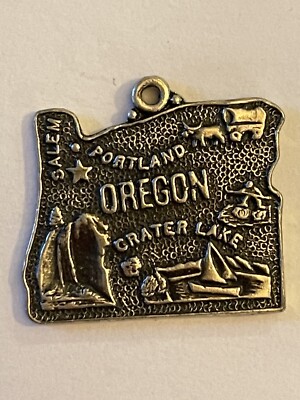VTG OREGON STERLING STATE CHARM BRACELET SOUVENIR | eBay