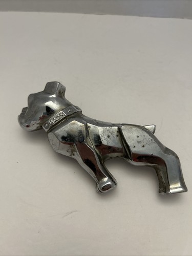 Vintage MACK Truck BULLDOG Chrome Left Facing Fender Ornament Dog ...