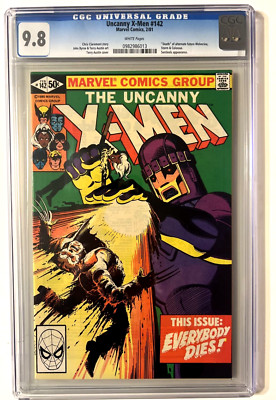 UNCANNY X-MEN #142 CGC 9.8 MARVEL COMICS 1981 CLASSIC BYRNE COVER ...