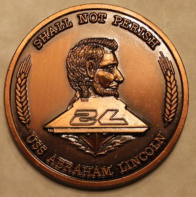 USS Abraham Lincoln (CVN-72) Navy Food Service Navy Challenge Coin | eBay