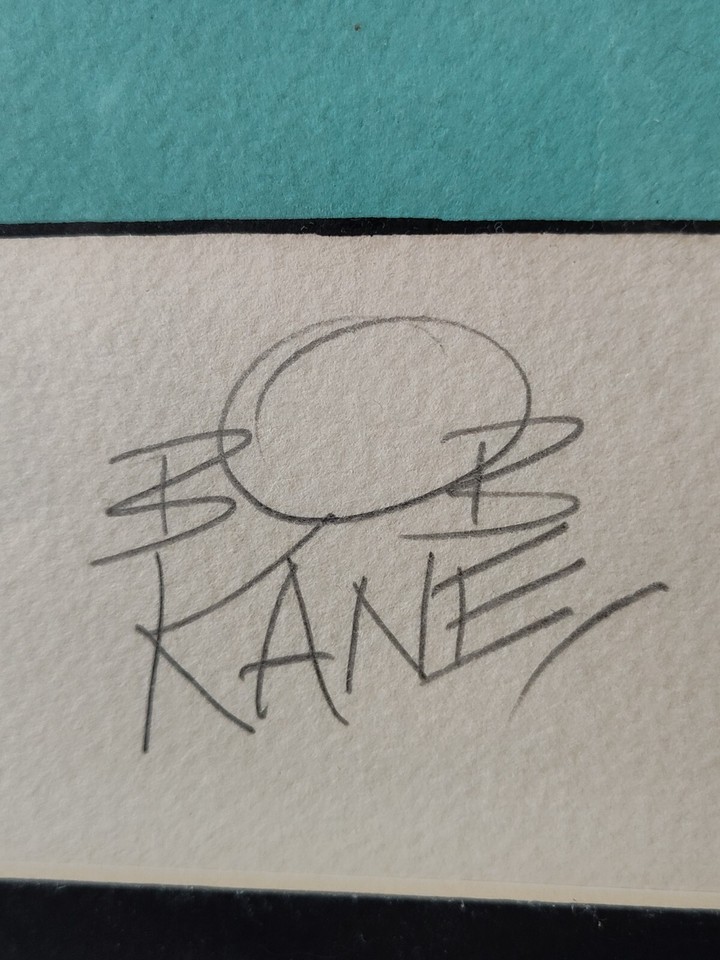 BATMAN ROBIN 1978 CIRCLE GALLERY SIGNED BOB KANE LITHO ARTIST PROOF ...