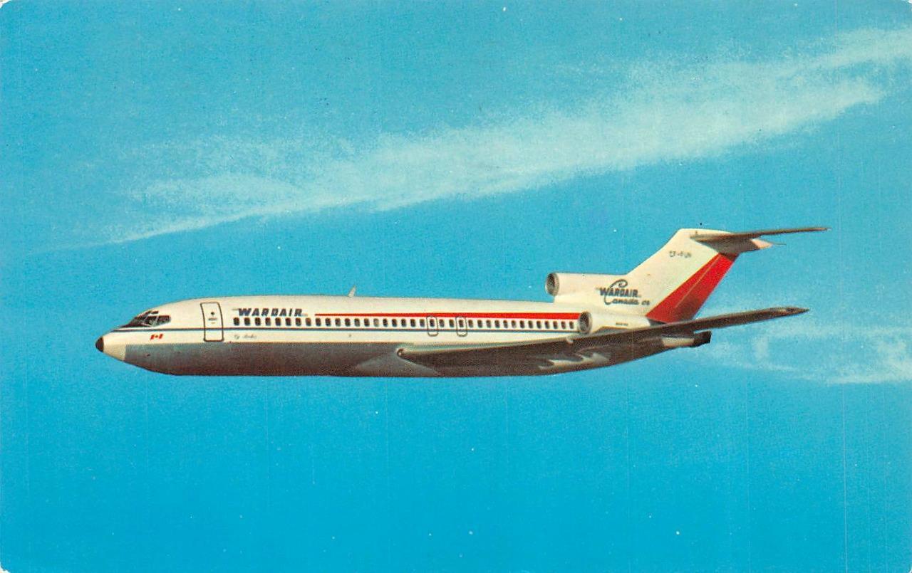 Wardair Canada Airlines BOEING 727 JET Mid-Air ADVERTISING 1972 P/M ...