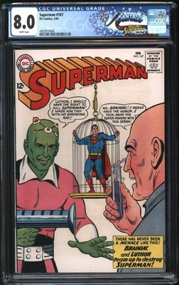D.C. Comics Superman #167 2/64 CGC 8.0 White Pages | eBay