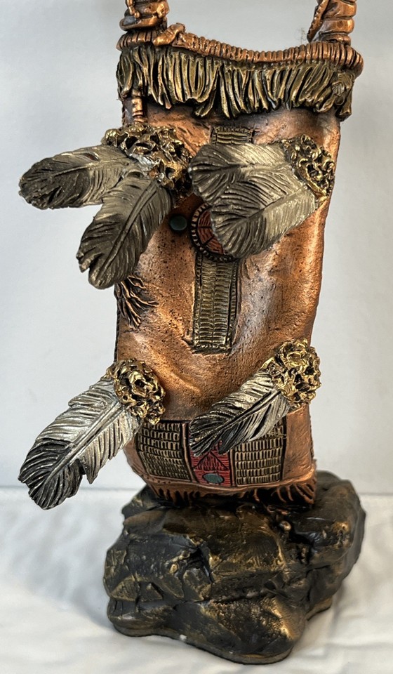 Willy Whitten Legends Mixed Media Bronze Native American Peace Pipe ...