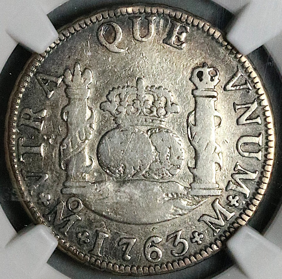1763/53 NGC F Mexico 2 Reales Charles III Spain Rare Overdate Coin ...