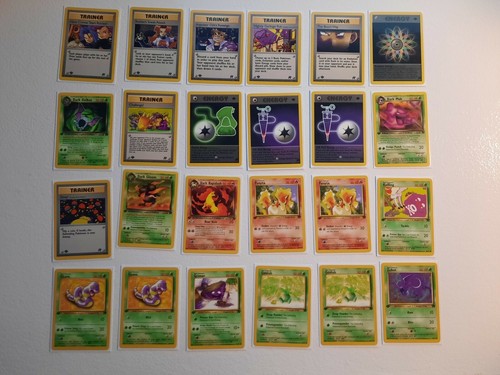 Pokemon Team Rocket 1st Edition Set of 24 - Near Mint Rare Uncommon ...