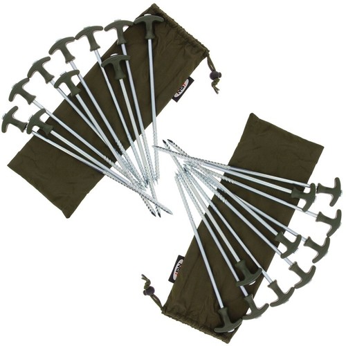 NGT Long Bivvy Pegs 12" For Fishing Bivvies Brollys Umbrellas Bag ...