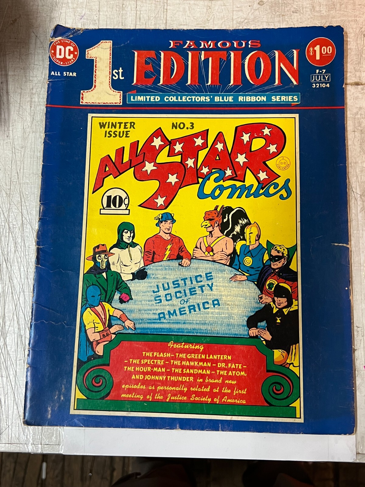Famous 1st Edition F-7 All Star Comics # 3 Limited Collector's DC 1st ...