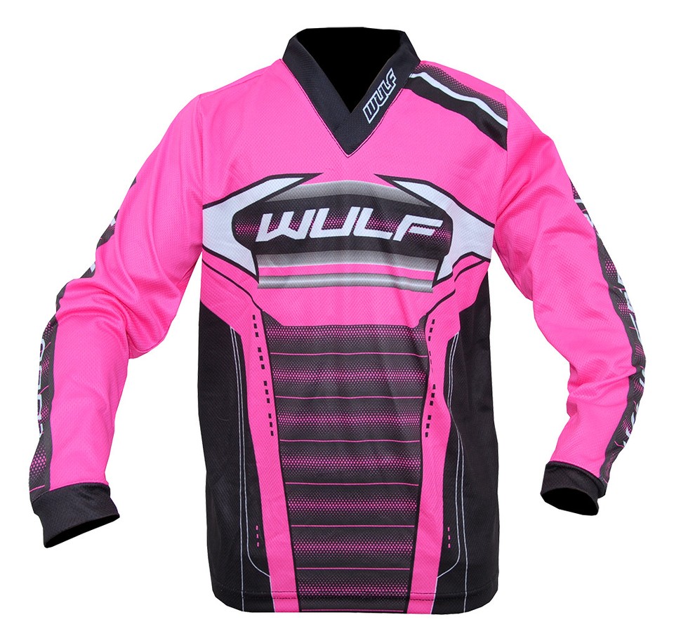 Wulf Kids Motocross Jersey Off Road Cub Top Quad Kart Dirt Bike Racing ...