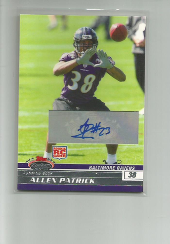 2008 STADIUM CLUB ROOKIE AUTOGRAPHS #172 ALLEN PATRICK | eBay
