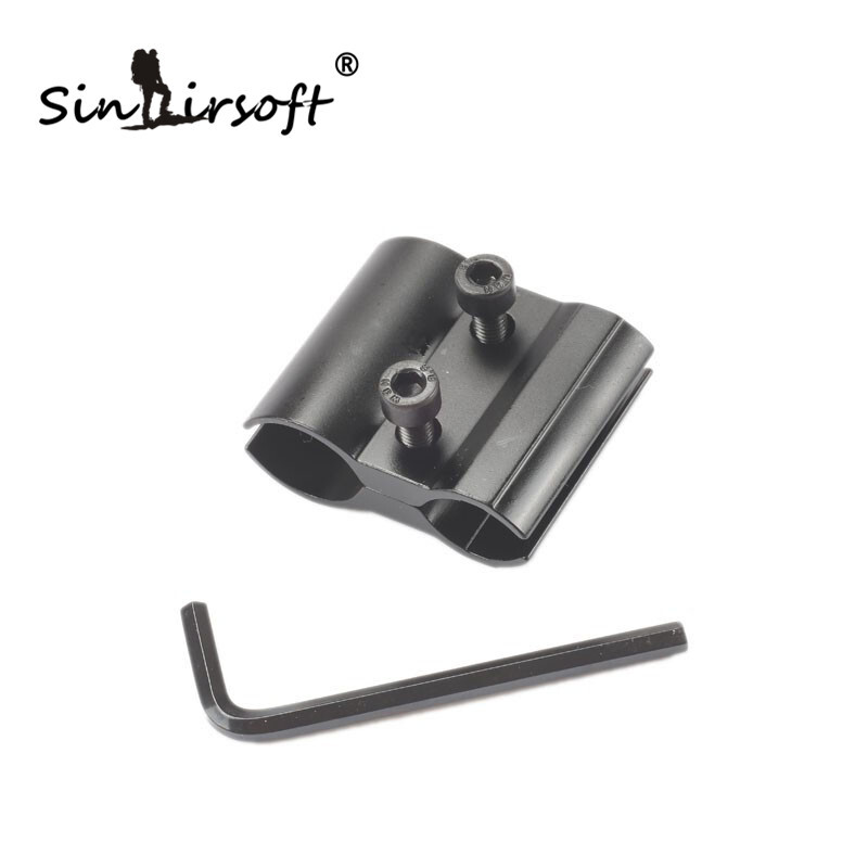 1pc Rifle Long Gun Barrel Mount Laser Torch Scope Flashlight Pipe Clamp ...