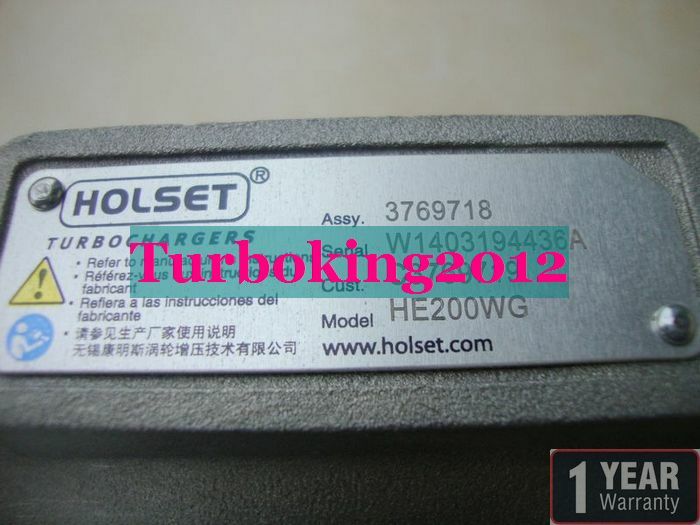 NEW GENUINE HOLSET HE200WG 3769718 3769719 CUMMINS ISB 3.9L ...