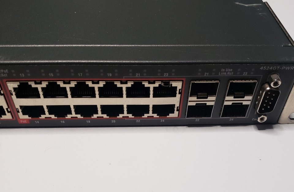 Avaya 24 Port Ethernet Routing Switch 4524GT-PWR AL4500A15-E6 | eBay