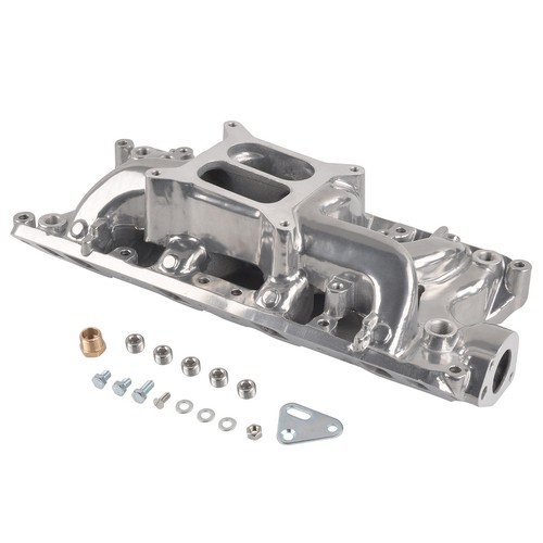 Polished Aluminum Air Gap Intake Manifold For SBF Small Block Ford 260 ...
