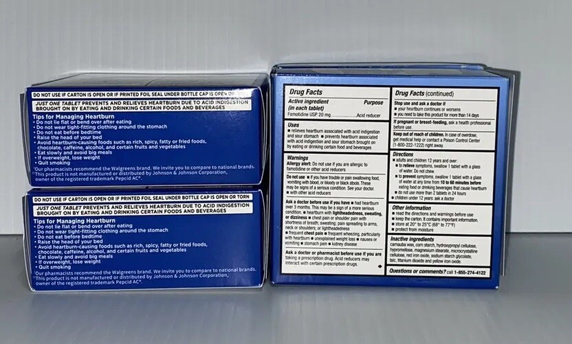 4 Walgreens Maximum Strength Acid Controller and Acid Reducer ...