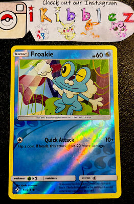 Froakie 51/214 NM Reverse Holo Foil Pokémon Card. Free Tracked Shipping ...
