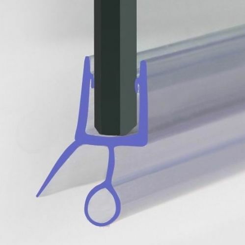 Rubber Plastic Shower Screen Seal Strip For 4-10mm Curved / Flat Glass ...
