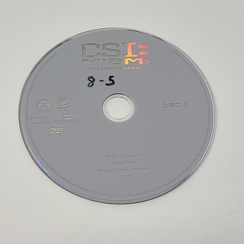 CSI Miami The Eighth Season 8 DVD Replacement Disc 5 | eBay