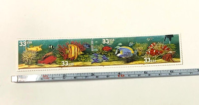 1999 33¢ #3317-20 AQUARIUM FISH STAMP SET OCEAN SEA LIFE PET NEMO DORY ...
