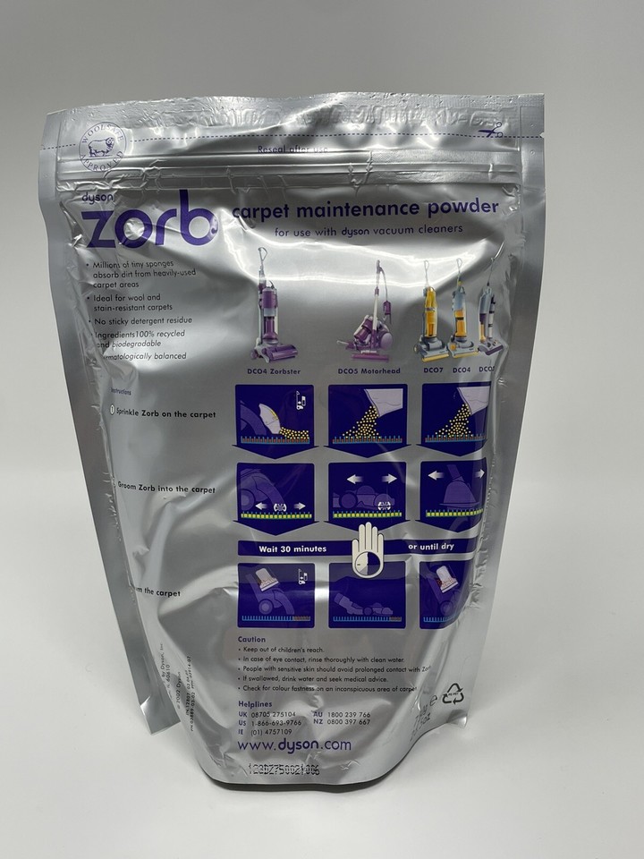 Dyson Zorb Carpet Maintenance Powder 26.5 oz 750g BRAND NEW SEALED ...