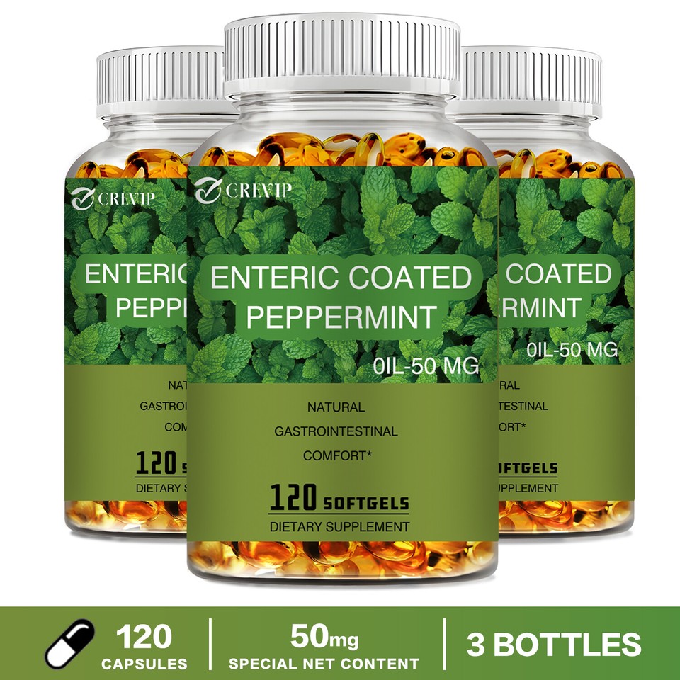 Enteric Coated Peppermint 50mg-Gastrointestinal Comfort, Coated ...