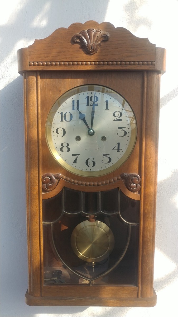 Junghans Grandfather Clock George Nelson Mid Century Burlwood And