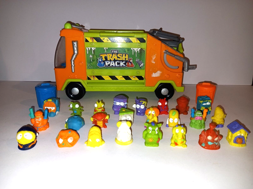 The Trash Pack Garbage Truck Plus 24 Trashies & 2 Bins | eBay Australia