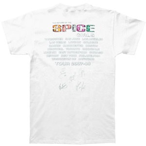 Men's Spice Girls Signatures T-shirt Medium White 888700486580| eBay