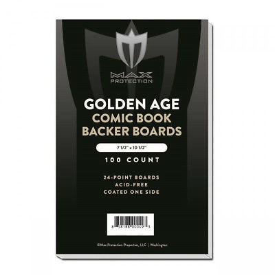 300 Golden Age Comic Book ACID FREE Backing Boards white backers Max ...