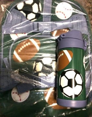 Pottery Barn Kids Small Mackenzie Chenille Sport Backpack & Water ...