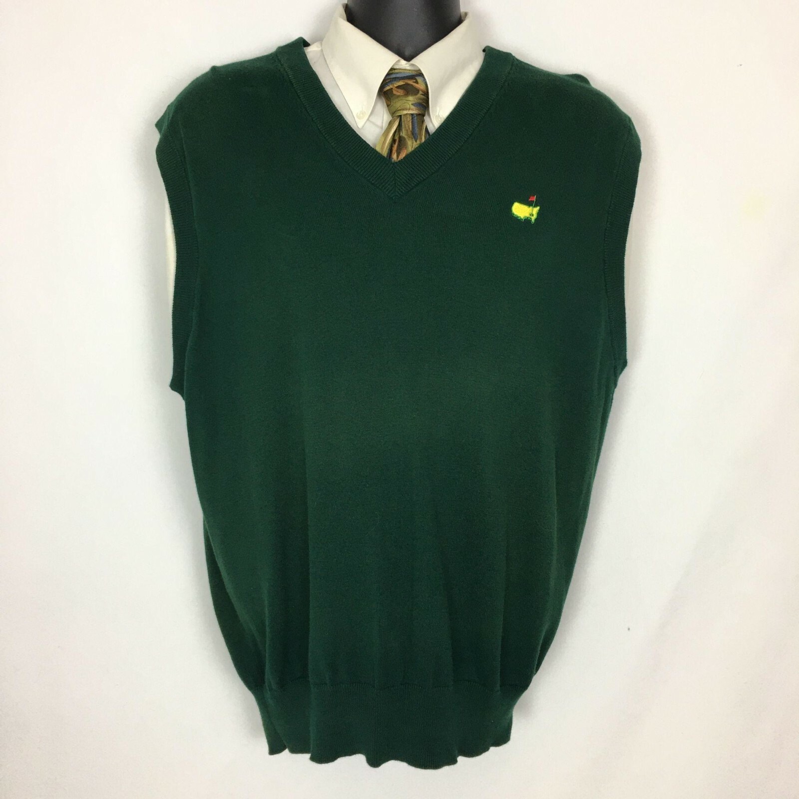 Augusta National Golf Shop Knit Sweater Vest Mens Lar… - Gem