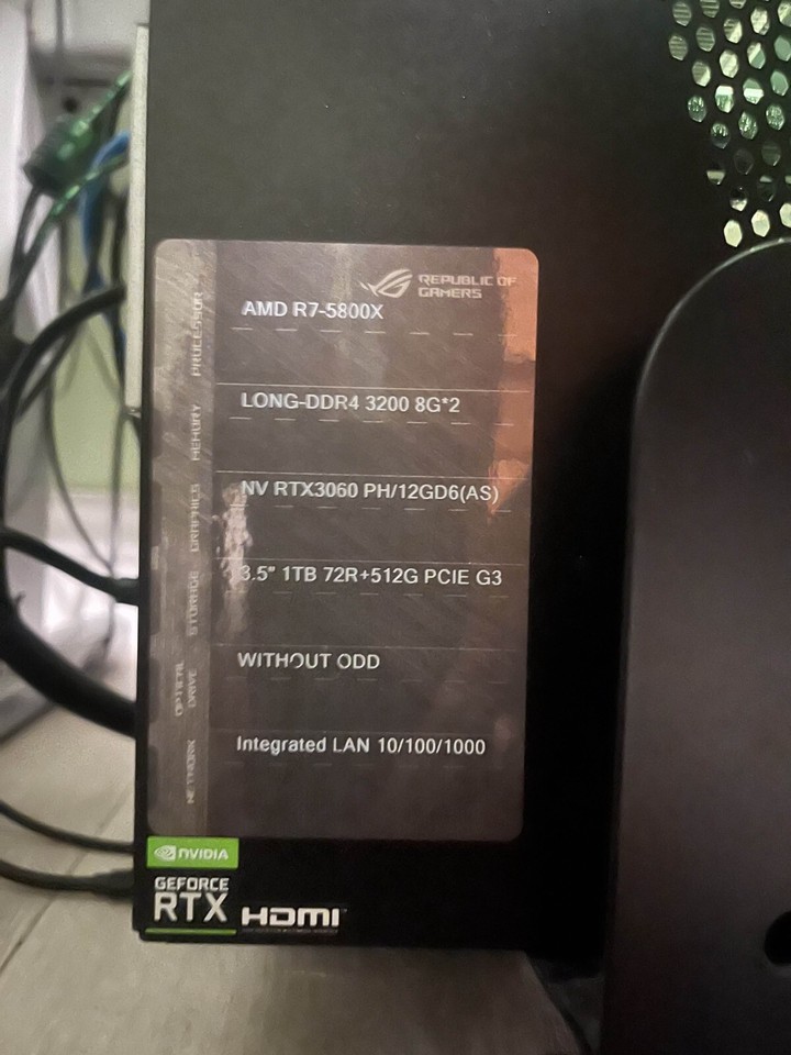 ASUS ROG Strix G10 Gaming Desktop PC, AMD Ryzen 7 5800X Processor ...