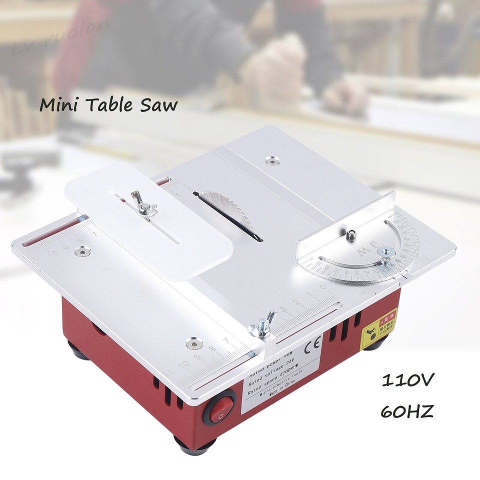 Mini Small Table Saw Bench Top Saw Household Hobby ModelWood PCB ...