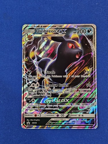 Umbreon GX Sun & Moon SM36 Promo Card Pokémon TCG Holo Card LP | eBay