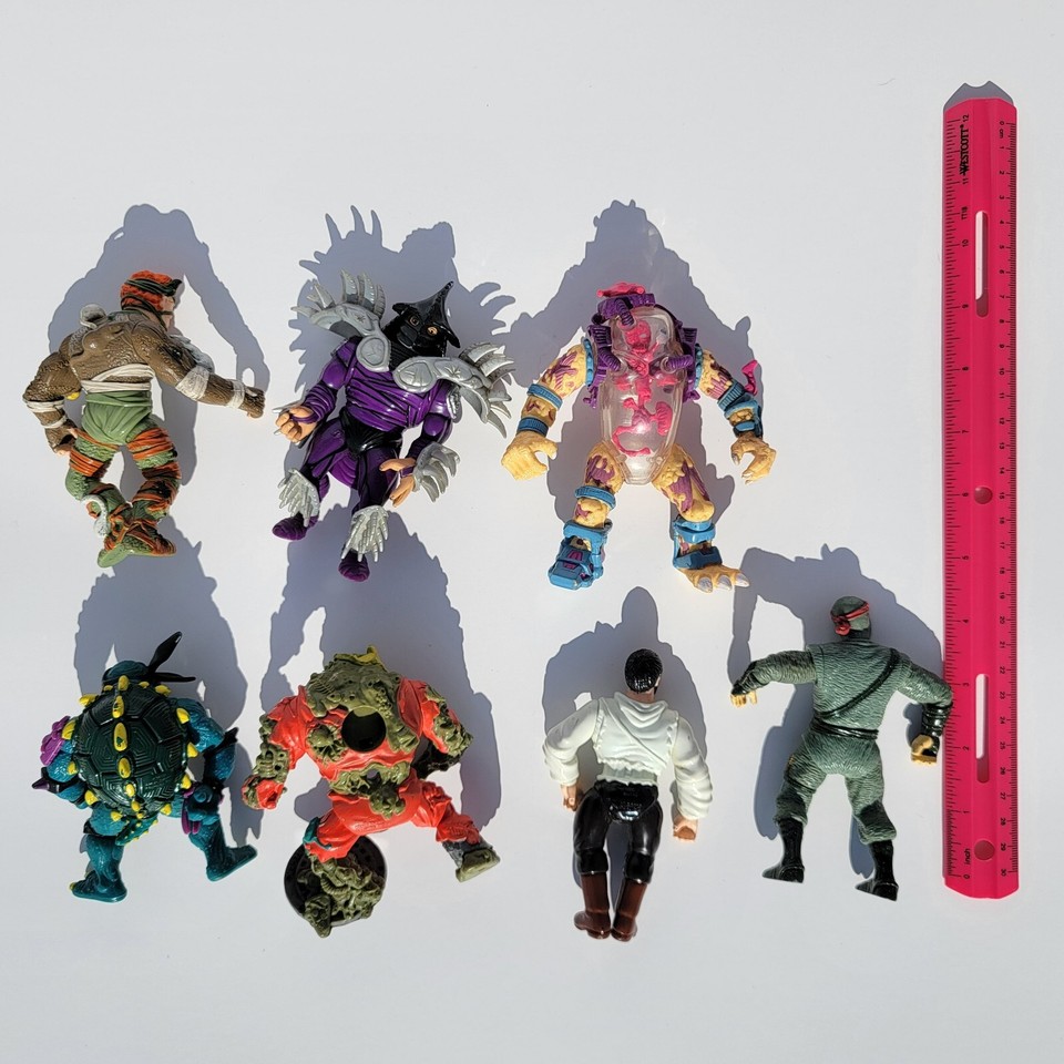 LOT of 7 Vintage TMNT Ninja Turtles Action Figure Toys Super Shredder ...